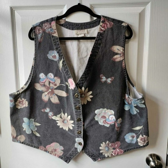 Stampede | Jackets & Coats | Vintage Stampede Black Denim Vest Plus ...